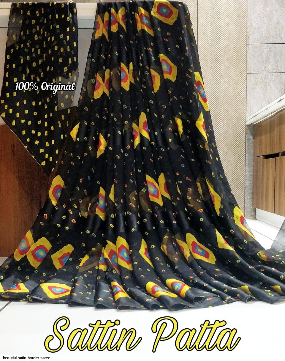 BEAUTIUL SATIN BORDER SAREE