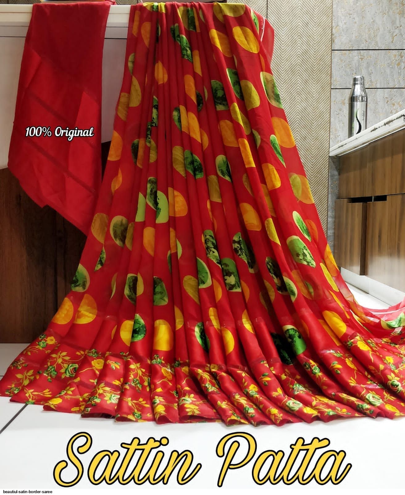 BEAUTIUL SATIN BORDER SAREE