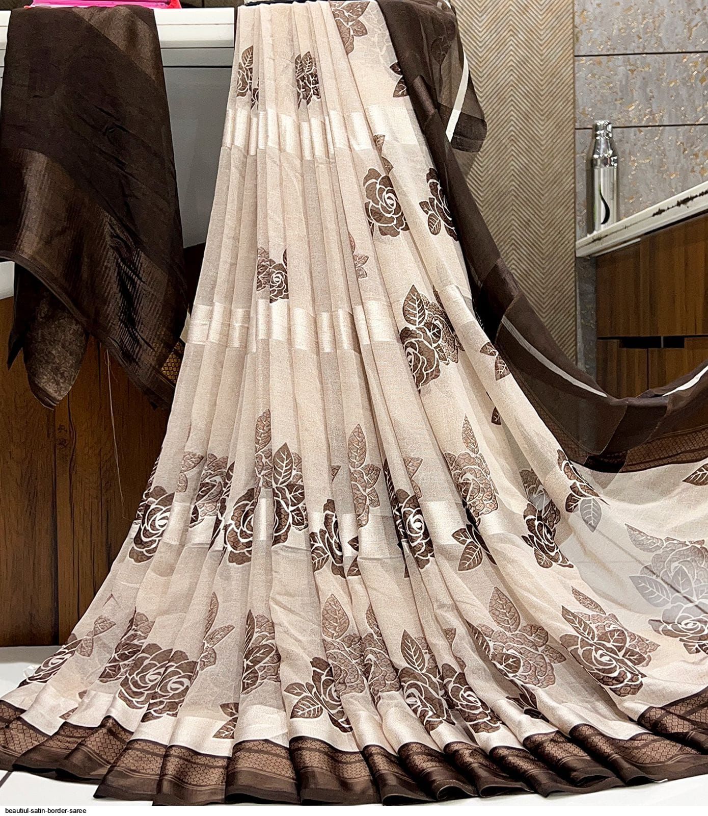 BEAUTIUL SATIN BORDER SAREE