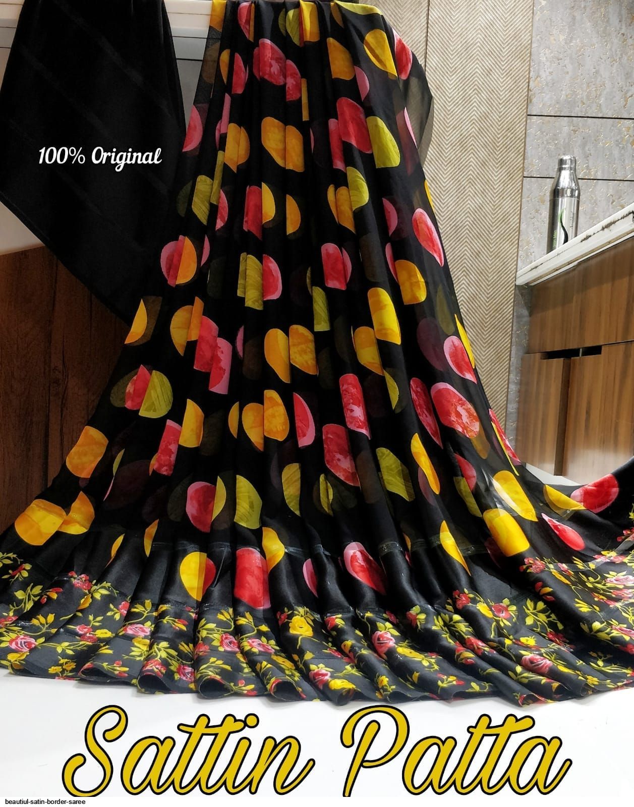 BEAUTIUL SATIN BORDER SAREE