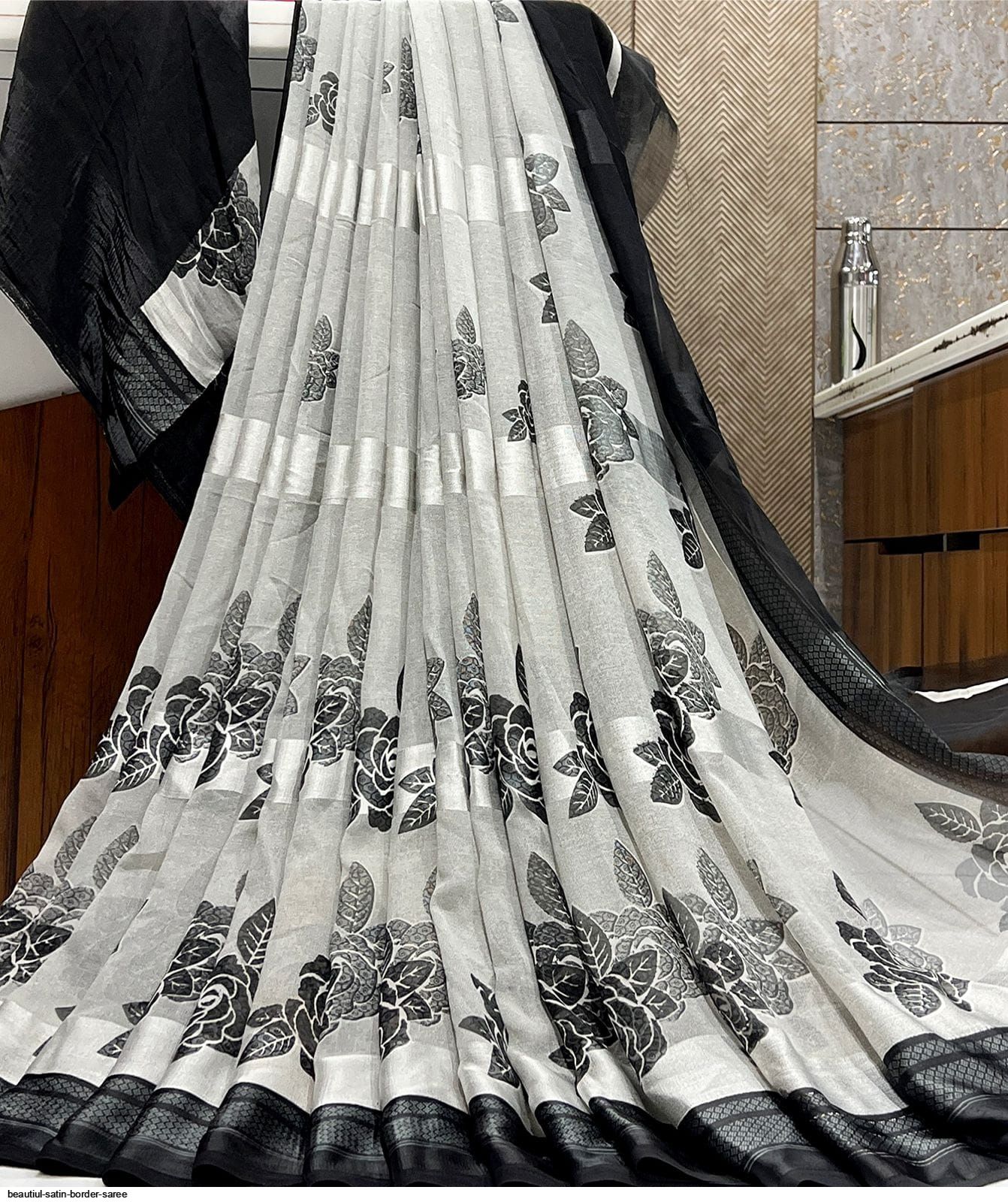 BEAUTIUL SATIN BORDER SAREE