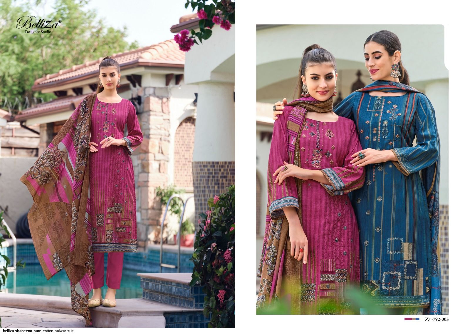 BELLIZA SHAHEENA PURE COTTON SALWAR SUIT