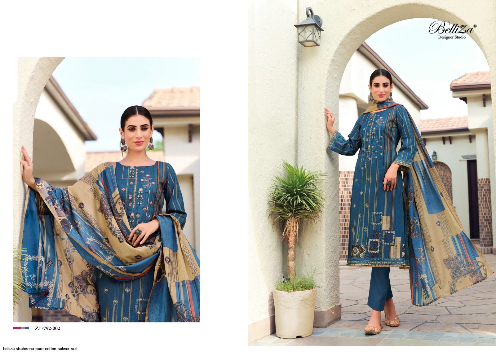 BELLIZA SHAHEENA PURE COTTON SALWAR SUIT
