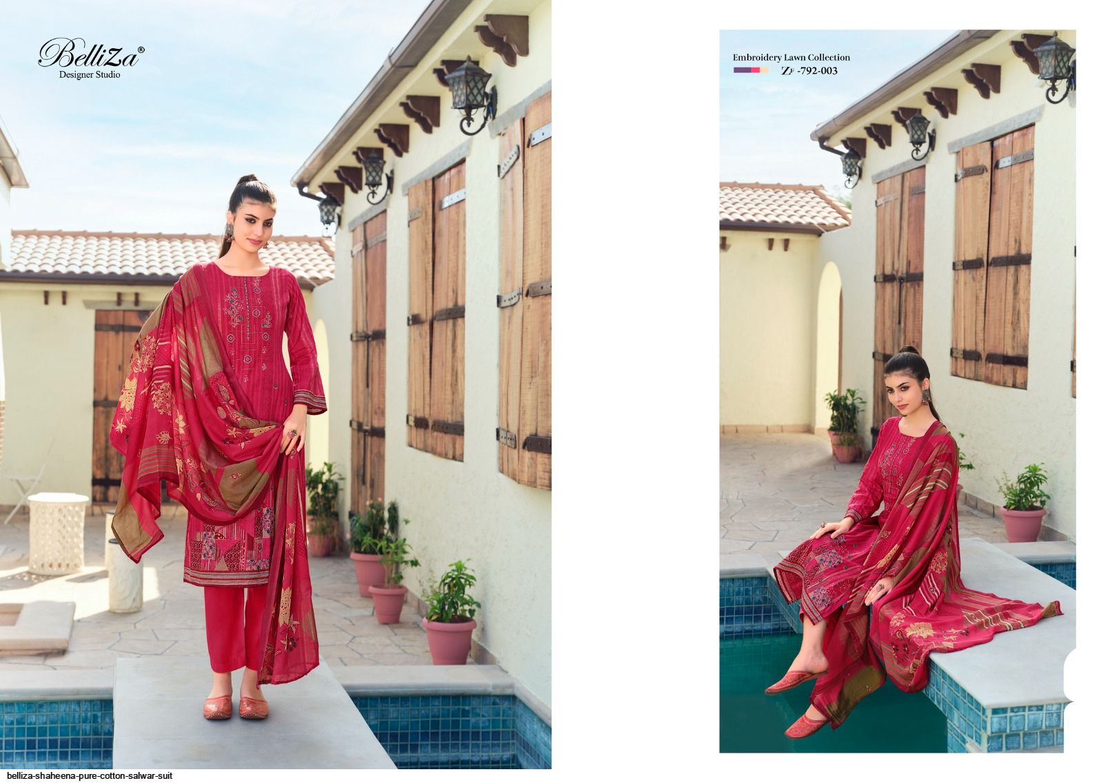 BELLIZA SHAHEENA PURE COTTON SALWAR SUIT