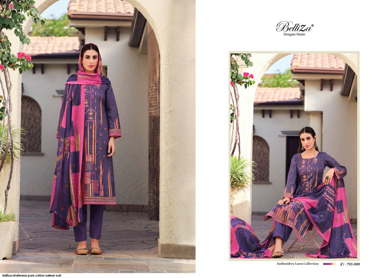 BELLIZA SHAHEENA PURE COTTON SALWAR SUIT