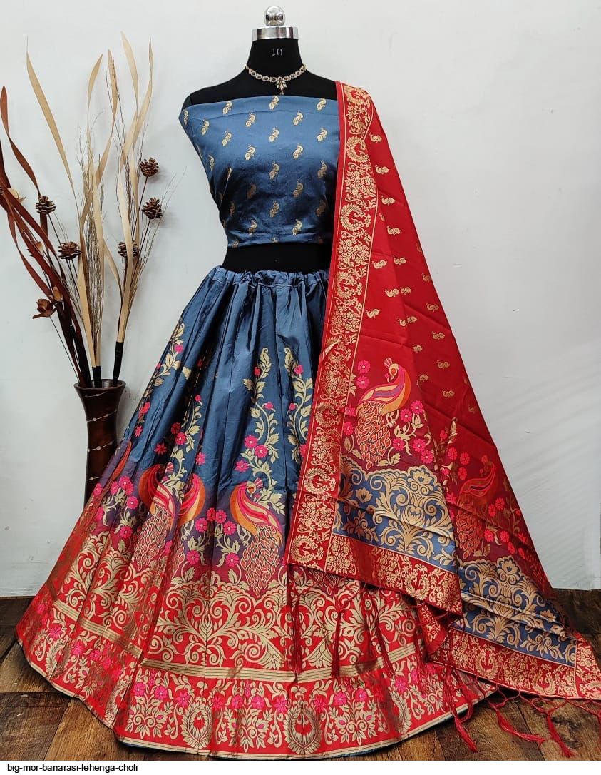 BIG MOR BANARASI LEHENGA CHOLI