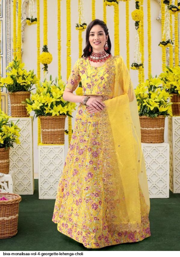 BIVA MONALISAA VOL 4 Georgette lehenga choli
