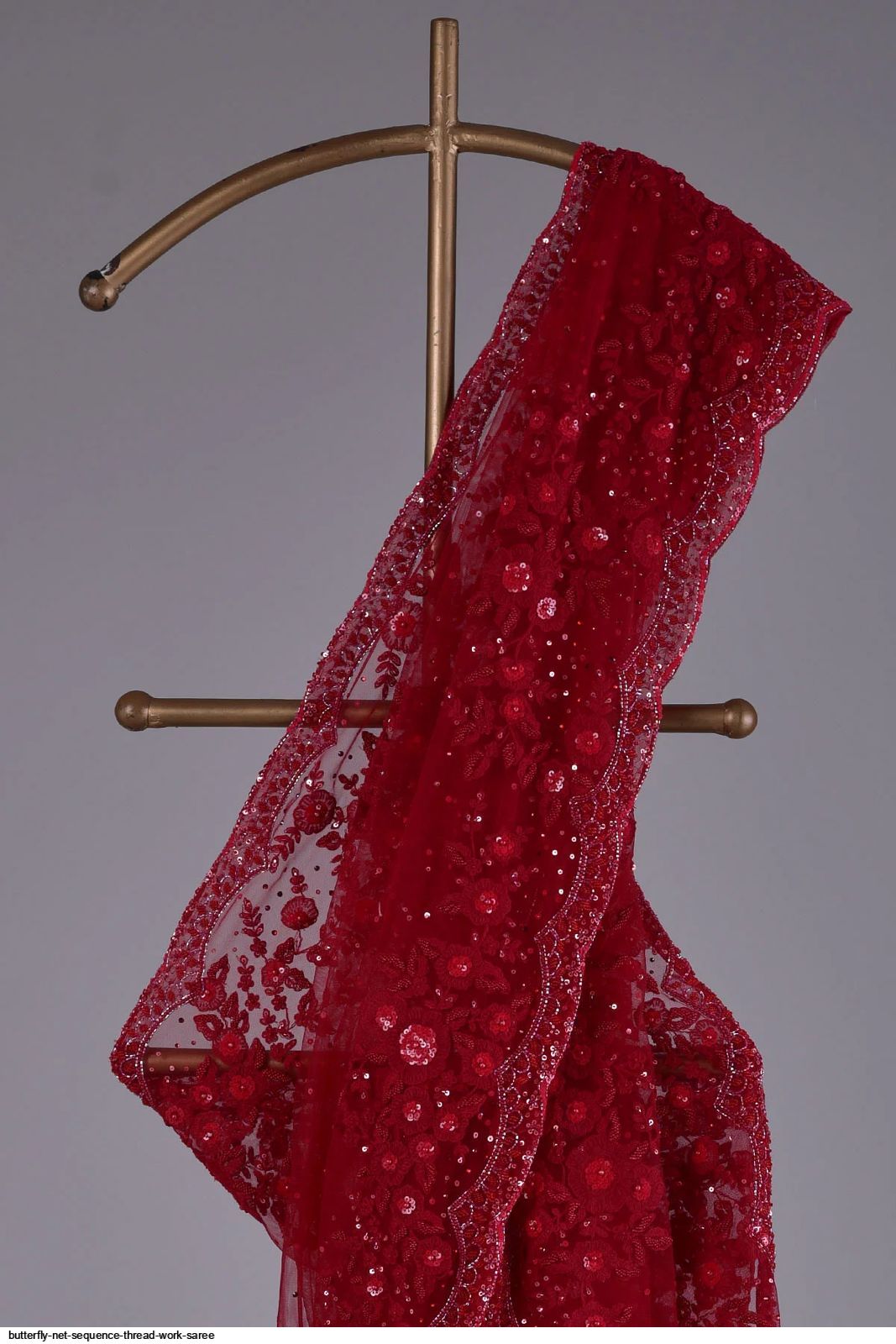 BUTTERFLY NET SEQUENCE THREAD WORK SAREE