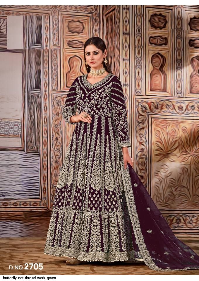 Butterfly Net Thread Work gown