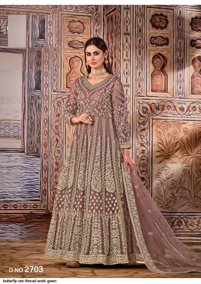 Butterfly Net Thread Work gown