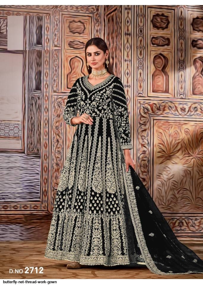 Butterfly Net Thread Work gown