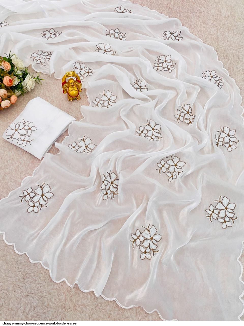 Chaaya jimmy choo Sequence Work border Saree