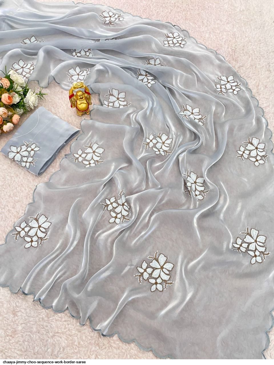 Chaaya jimmy choo Sequence Work border Saree