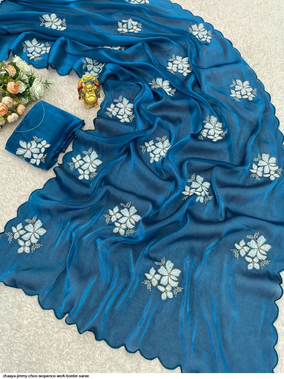 Chaaya jimmy choo Sequence Work border Saree