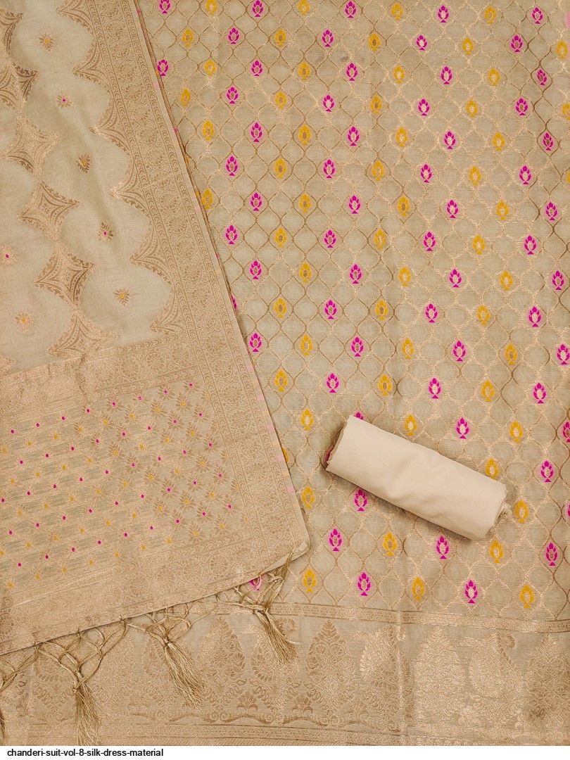 CHANDERI SUIT VOL 8 SILK DRESS MATERIAL