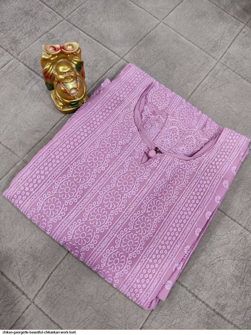 CHIKAN georgette beautiful chikankari work kurti