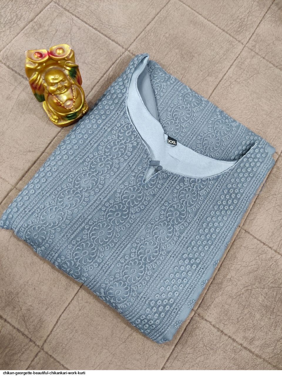 CHIKAN georgette beautiful chikankari work kurti