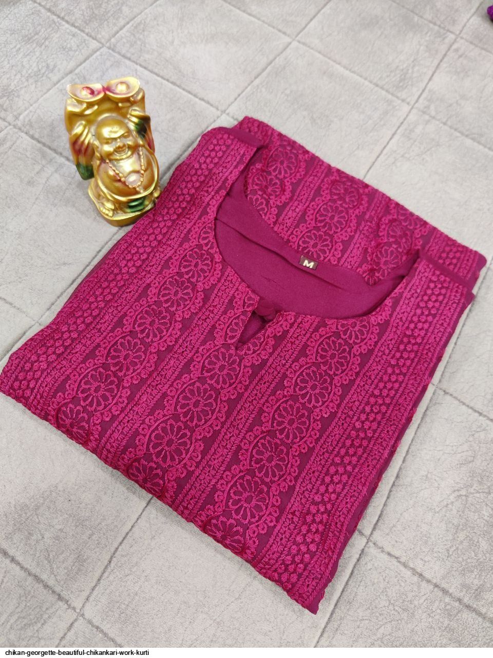 CHIKAN georgette beautiful chikankari work kurti