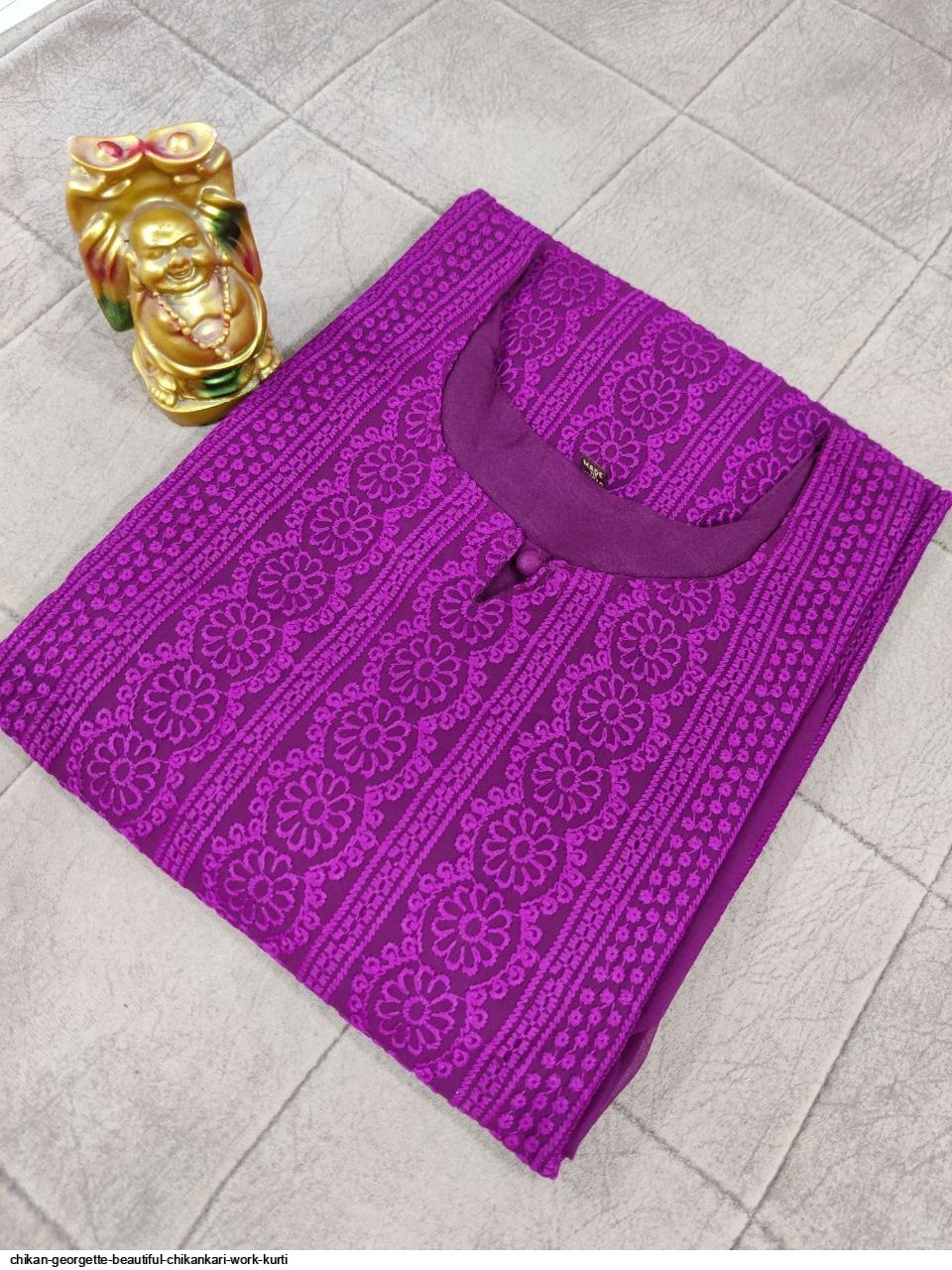 CHIKAN georgette beautiful chikankari work kurti