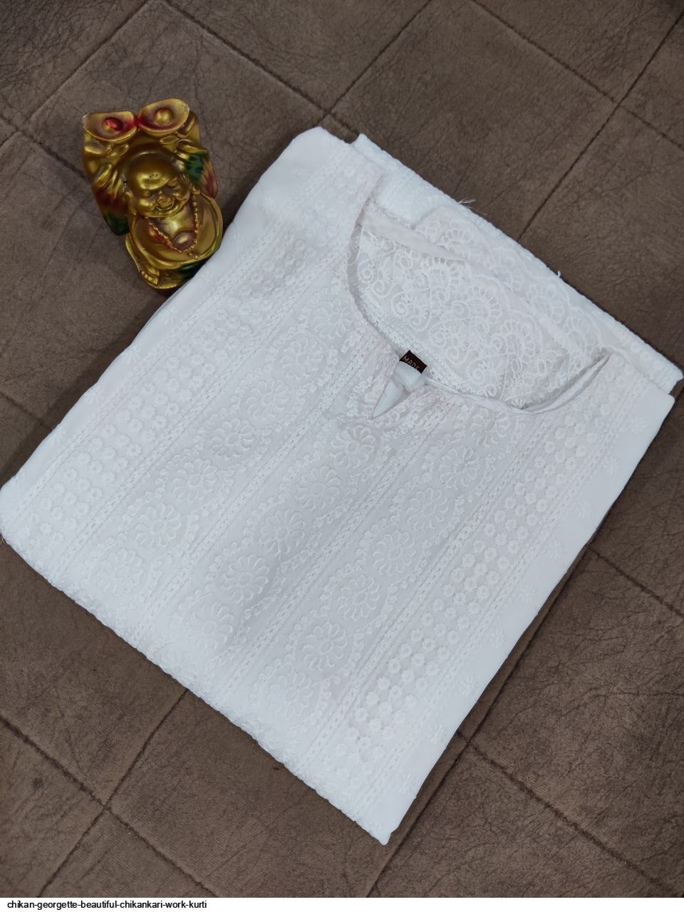 CHIKAN georgette beautiful chikankari work kurti