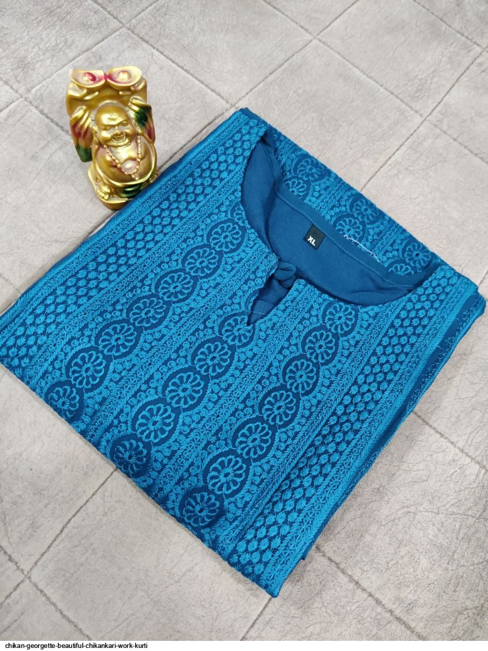 CHIKAN georgette beautiful chikankari work kurti