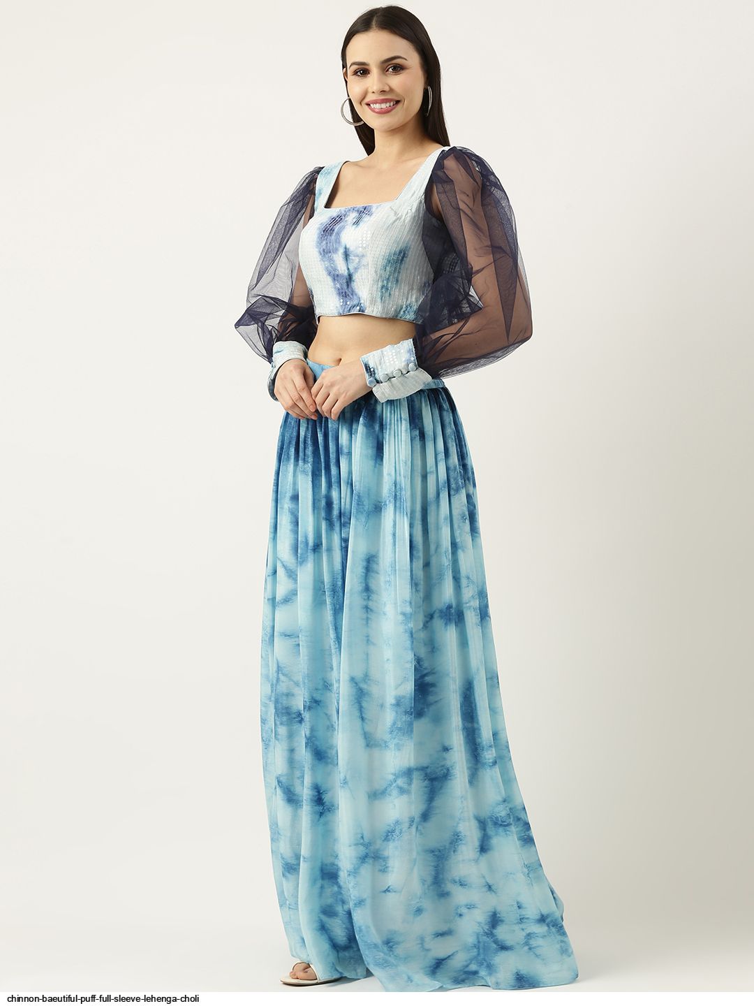 CHINNON BAEUTIFUL puff full sleeve LEHENGA CHOLI