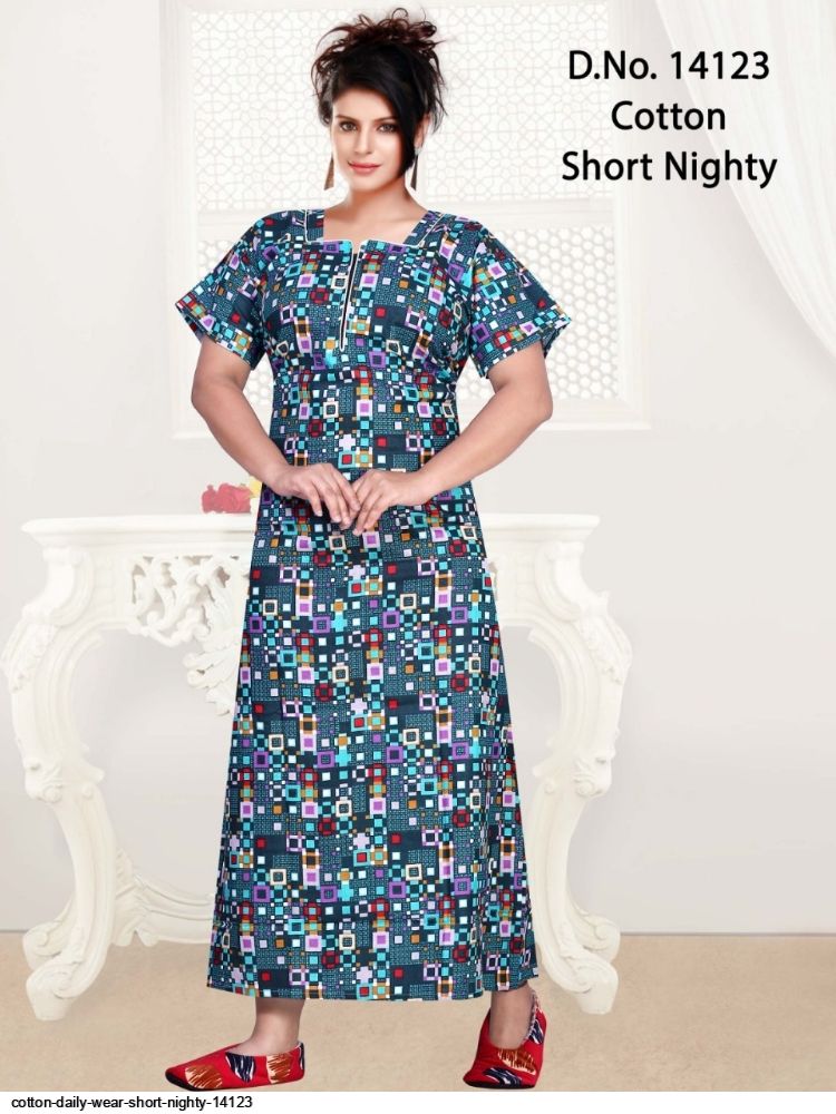 Cotton DAILY WEAR short Nighty 14123