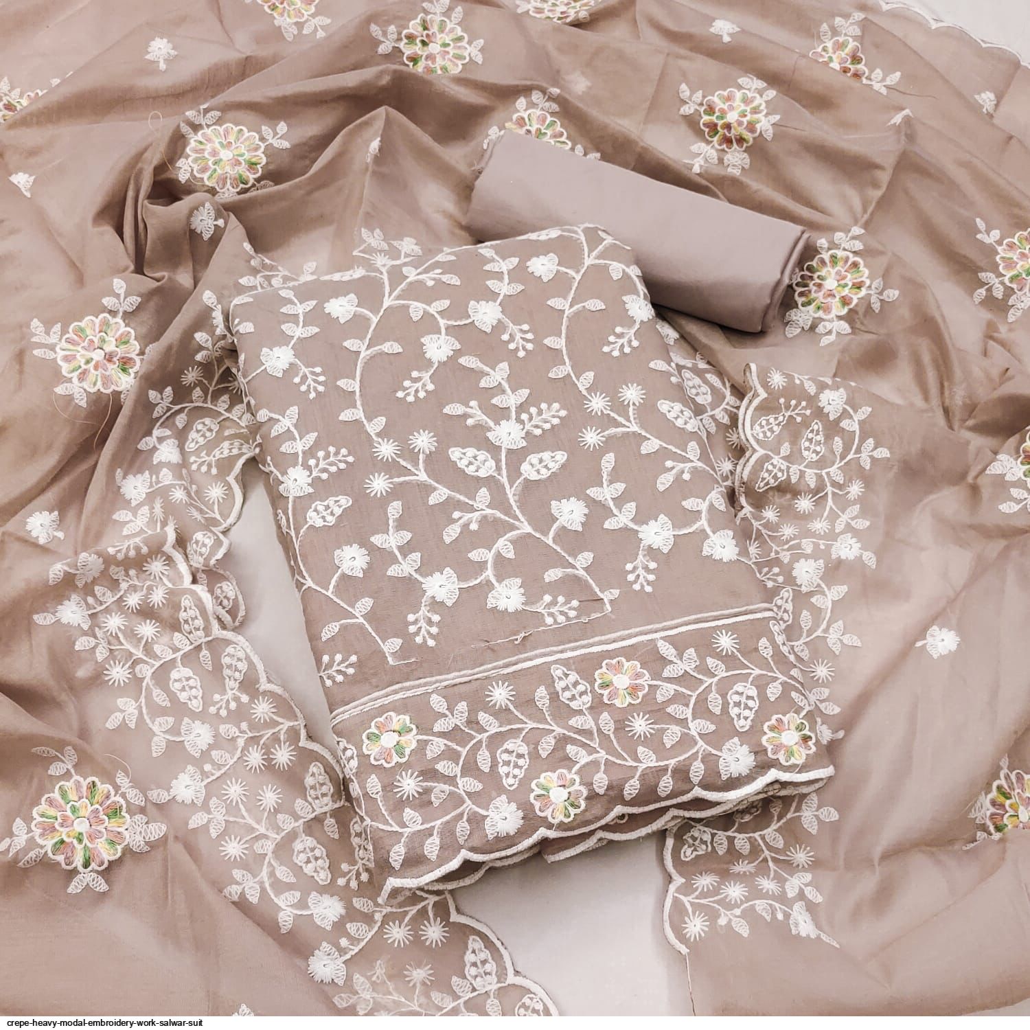 CREPE HEAVY MODAL EMBROIDERY WORK SALWAR SUIT