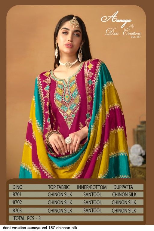 DANI CREATION AANAYA VOL 187 CHINNON SILK