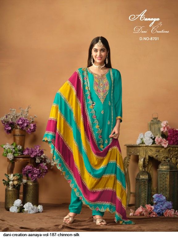 DANI CREATION AANAYA VOL 187 CHINNON SILK