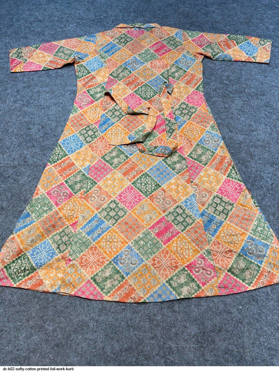 DC-K02 softy cotton printed foil work kurti