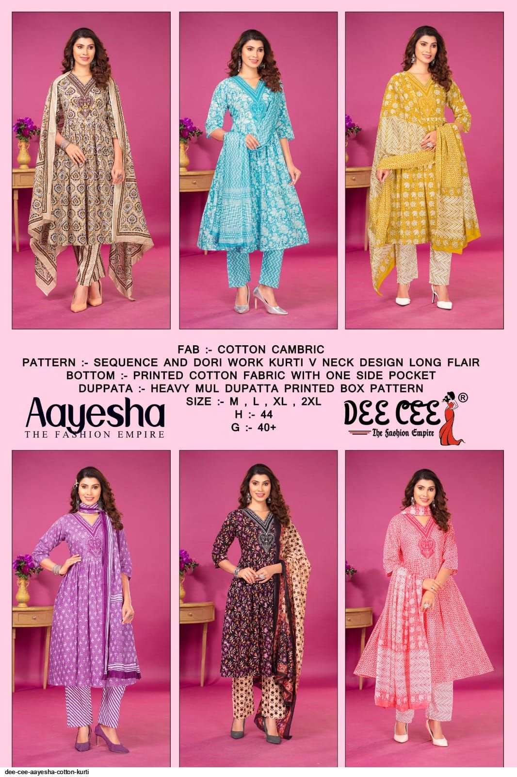 DEE CEE AAYESHA COTTON kurti
