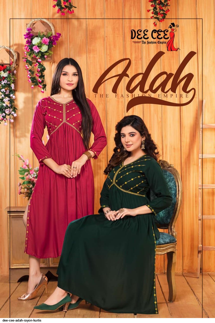 DEE CEE ADAH RAYON KURTIS