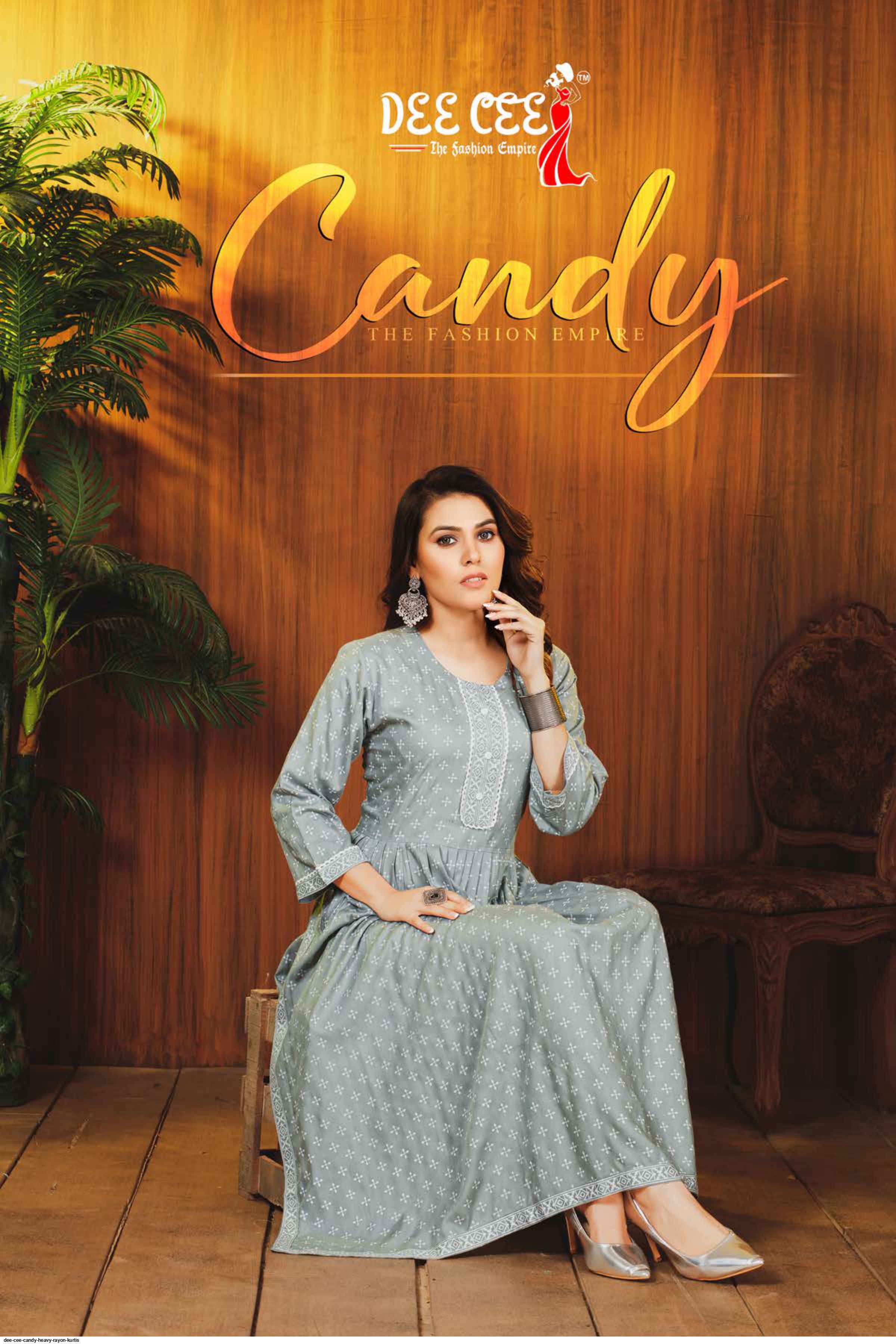 DEE CEE CANDY HEAVY RAYON KURTIS