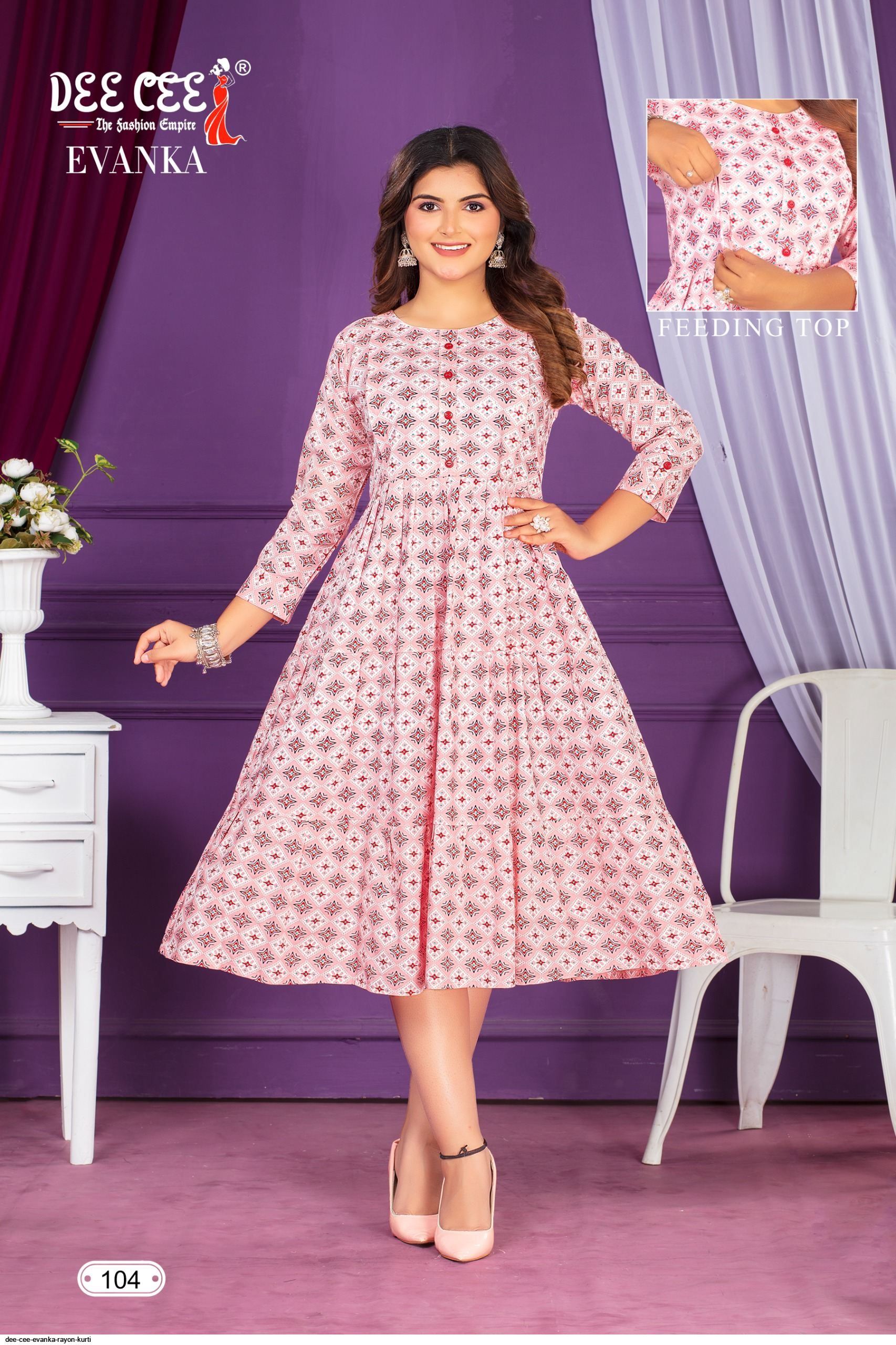 DEE CEE EVANKA rayon kurti