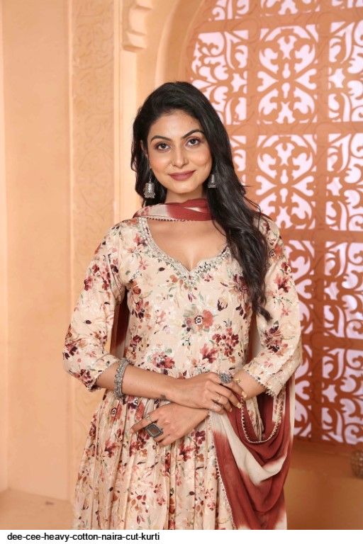 dee cee heavy cotton naira cut kurti