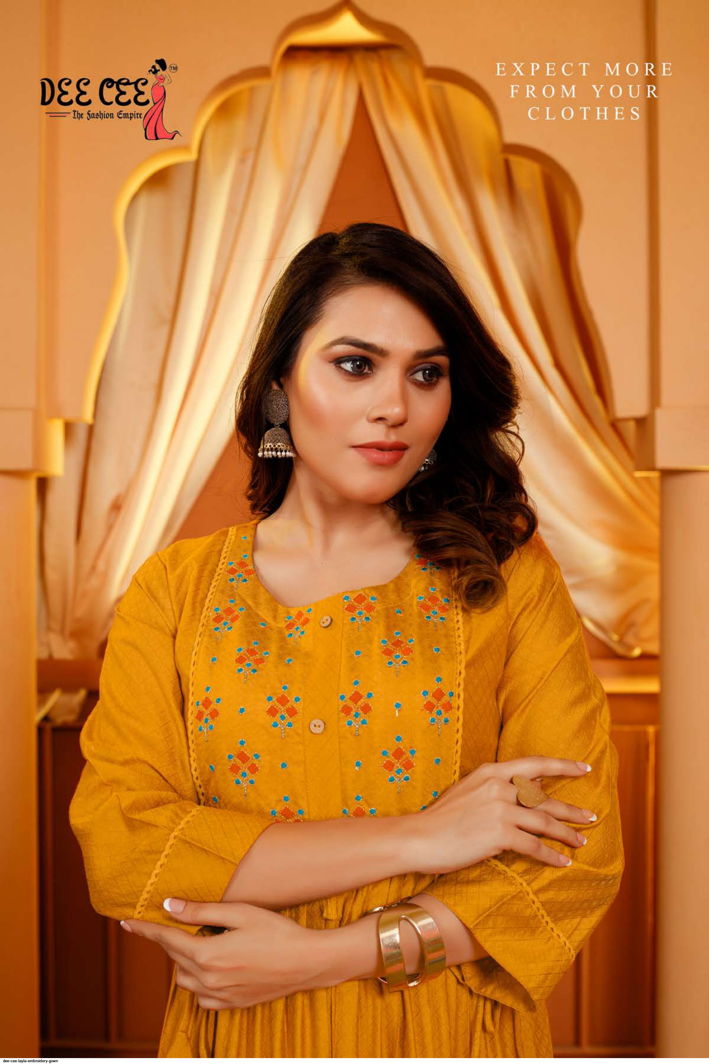 dee cee layla embroidery gown