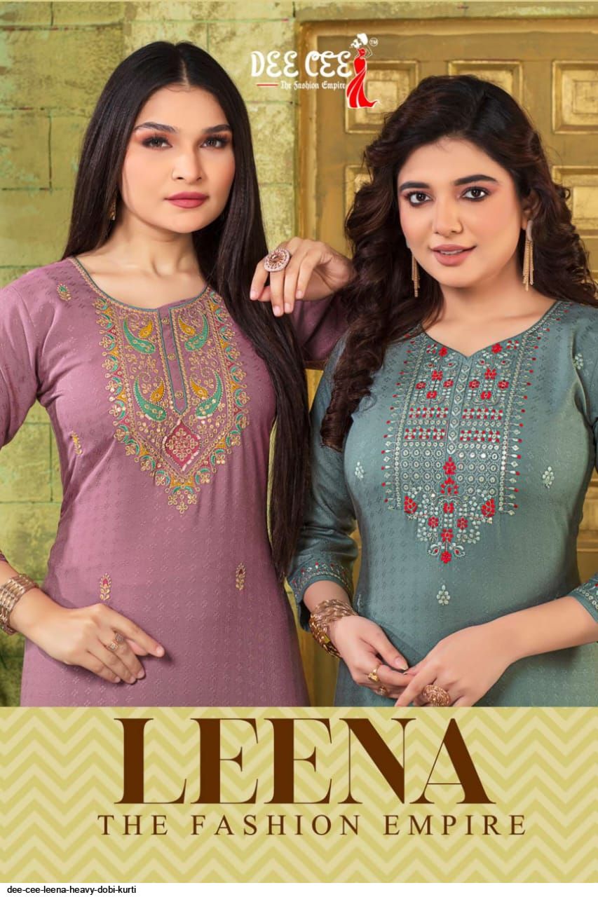 DEE CEE LEENA HEAVY DOBI kurti