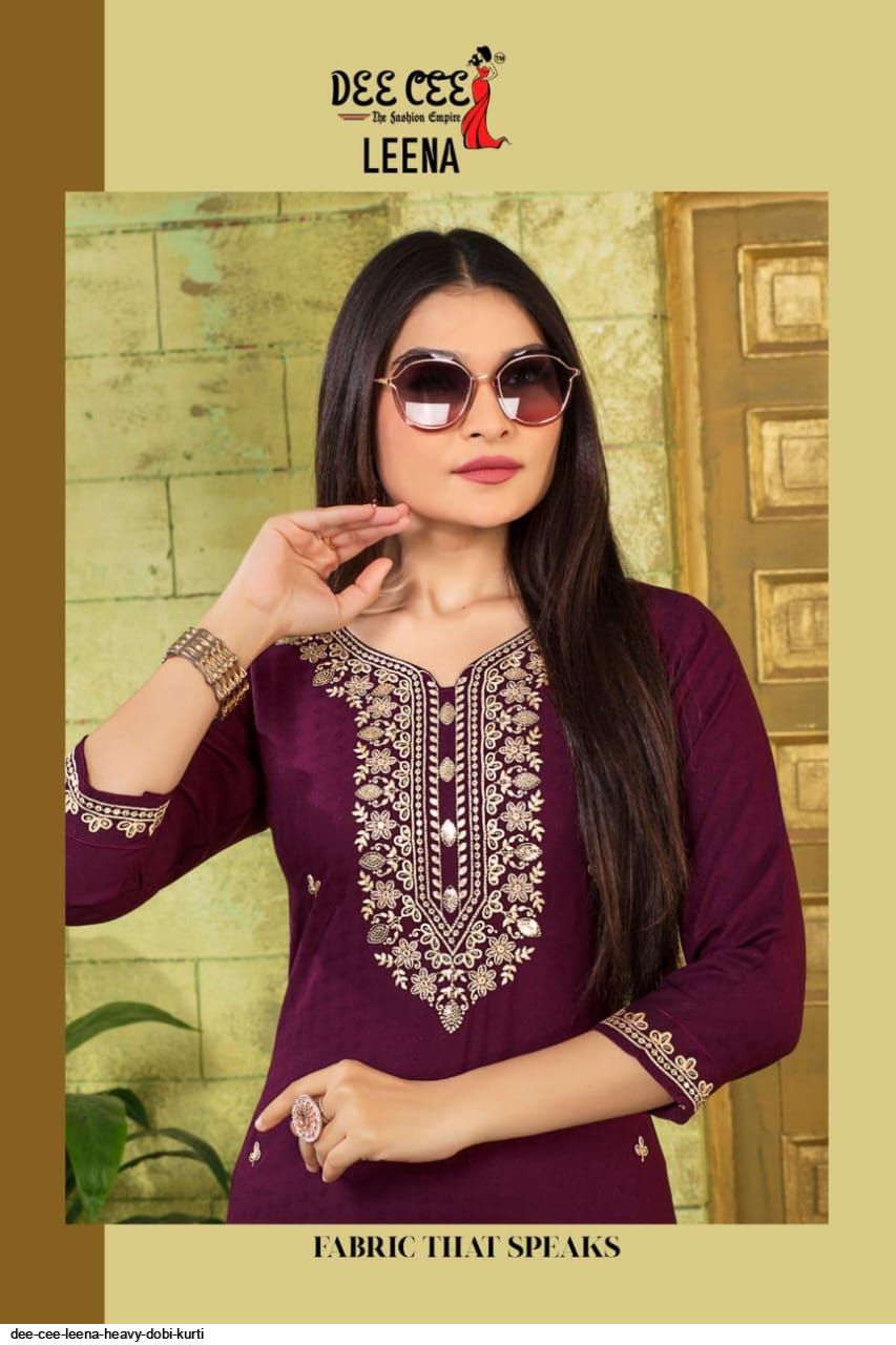 DEE CEE LEENA HEAVY DOBI kurti