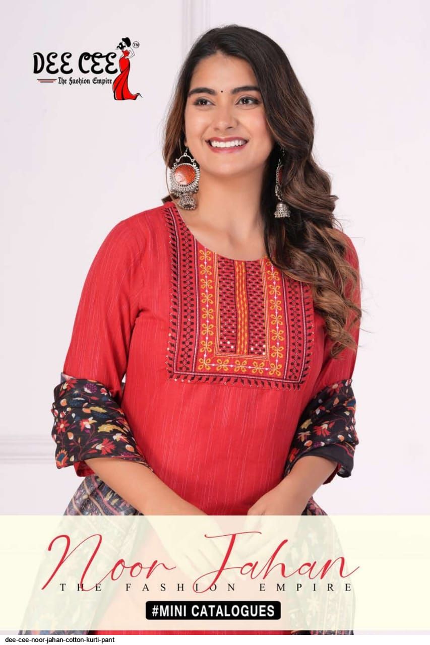 DEE CEE NOOR JAHAN COTTON KURTI PANT