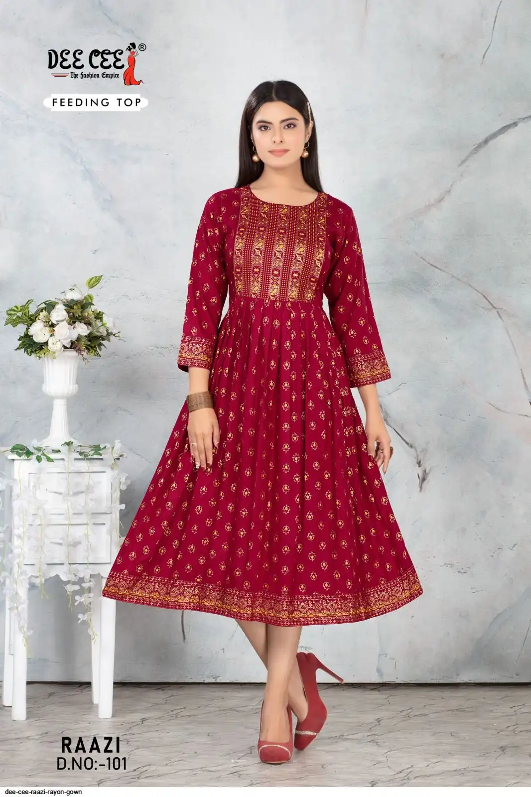 DEE CEE RAAZI RAYON GOWN