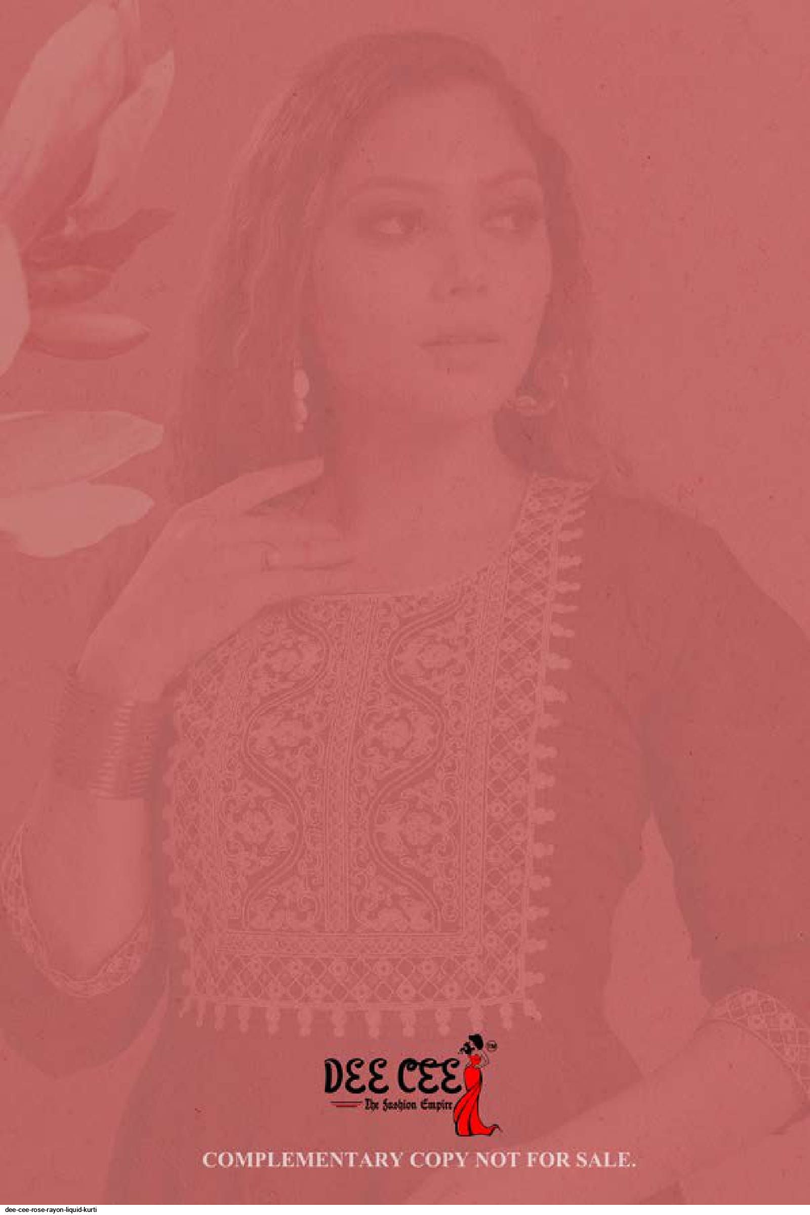 DEE CEE Rose Rayon Liquid KURTI