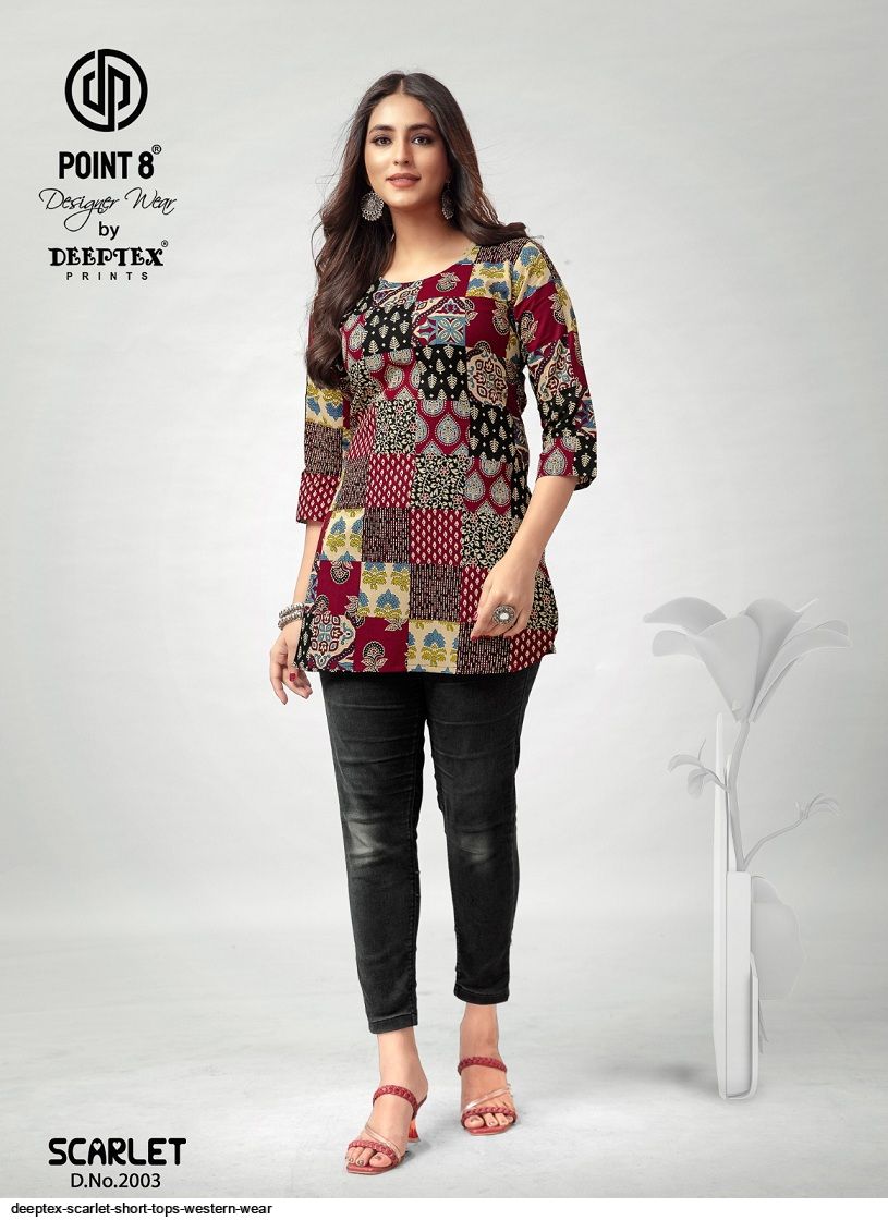 Deeptex Scarlet Short Tops WESTERN WEAR