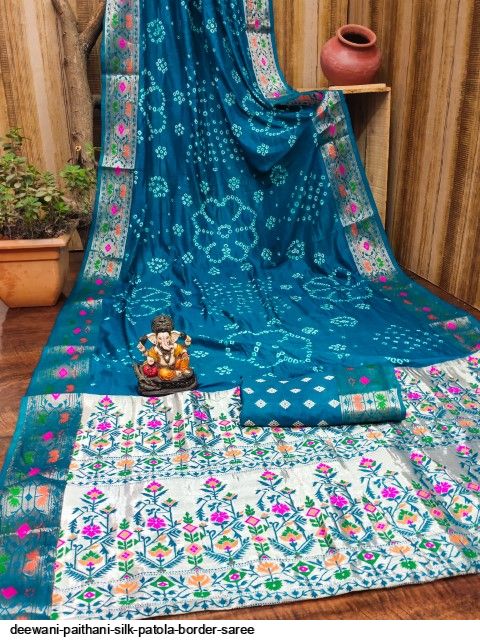 DEEWANI Paithani Silk PATOLA BORDER SAREE