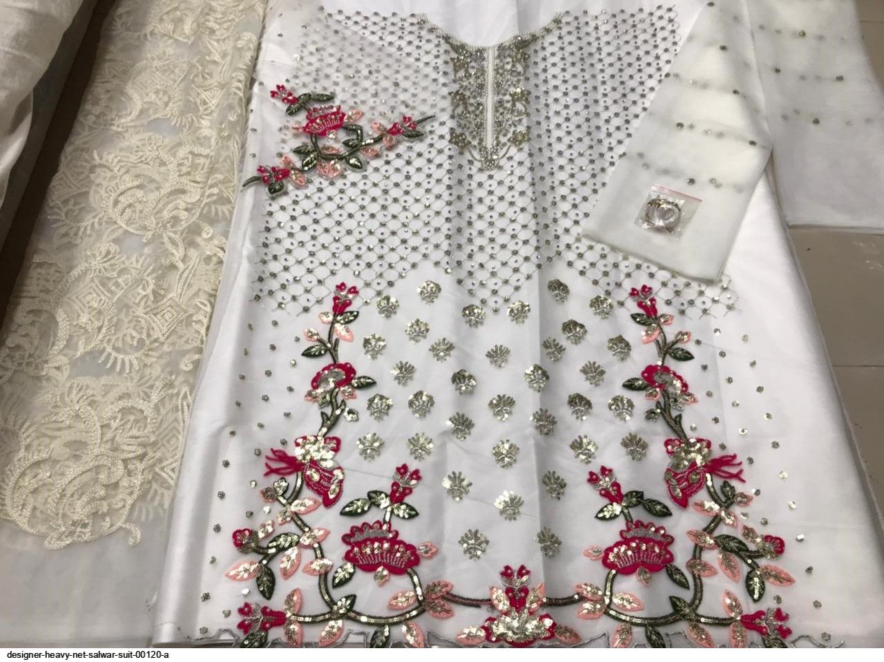 DESIGNER HEAVY NET SALWAR SUIT 00120