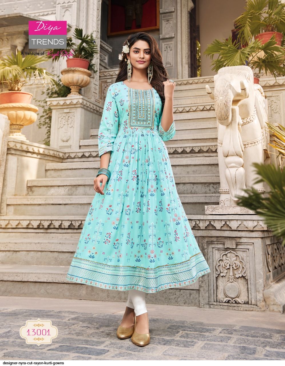 DESIGNER NYRA CUT rayon KURTI GOWNS