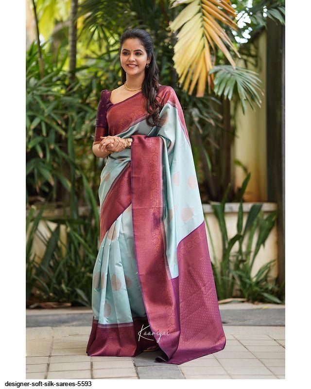 DESIGNER SOFT SILK SAREES 5593