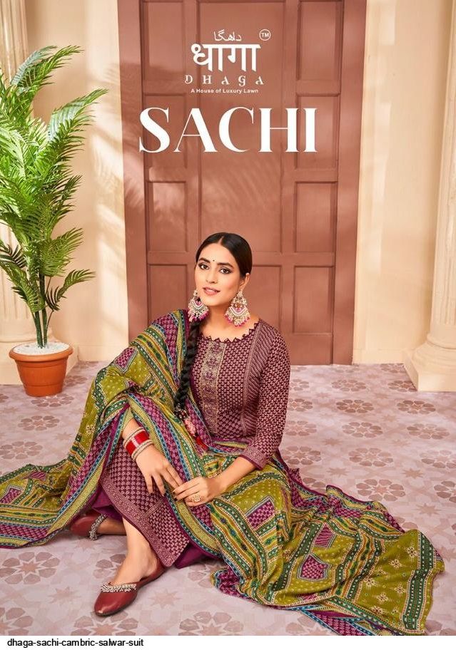 DHAGA SACHI CAMBRIC SALWAR SUIT
