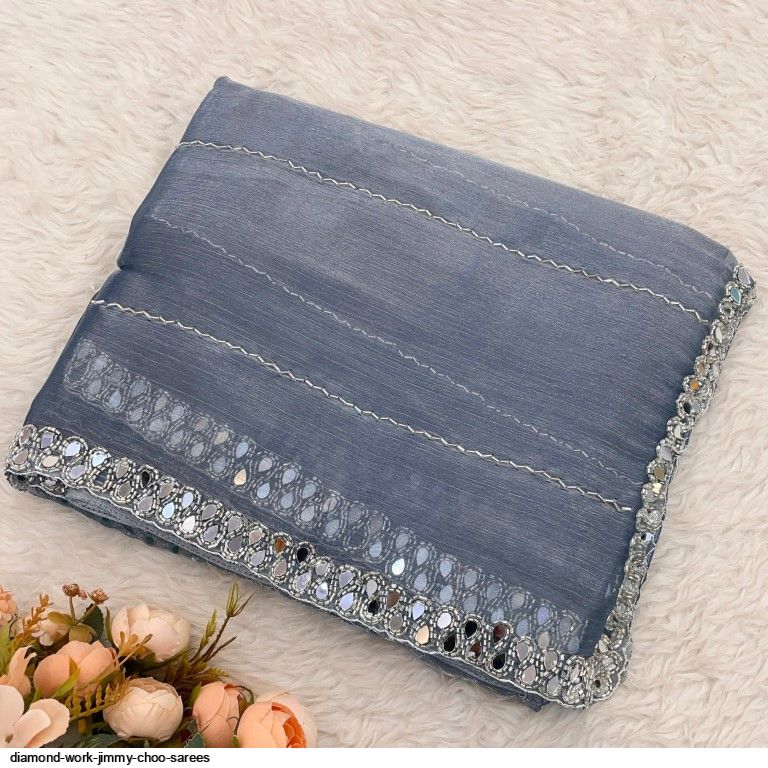 Diamond Work Jimmy Choo Sarees