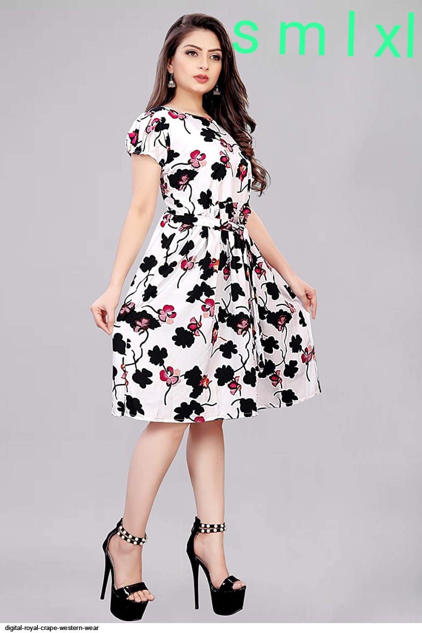 digital Royal Crape western wear